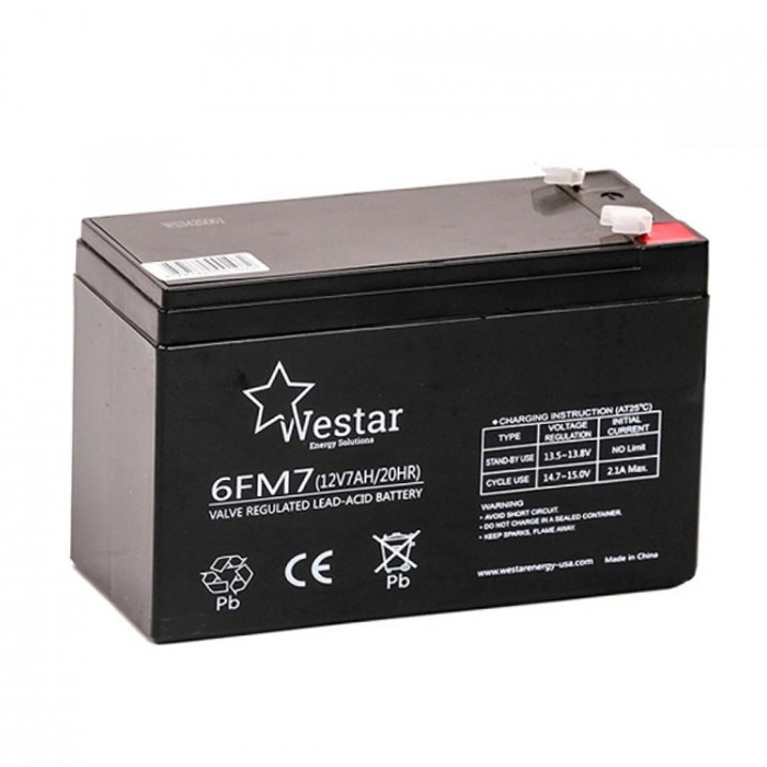 Μπαταρια Συναγερμου Σειρηνας Σπιτιου 12V 7A - ανω λιοσια συνα